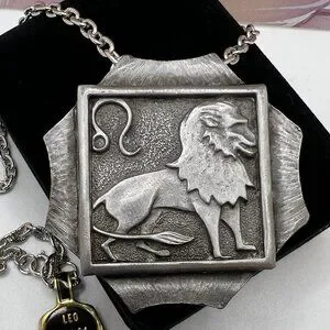 Luca Razza | Jewelry | Luca Razza Leo Zodiac Pewter Plaque 97s Necklace ...